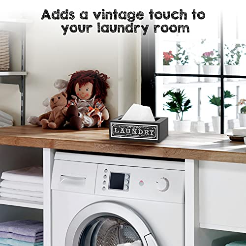 Laundry Dryer Sheets Holder Box Fabric Sheet Holder Farmhouse Dryer Sheet Dispenser Sheet Storage Container Laundry Room Decor
