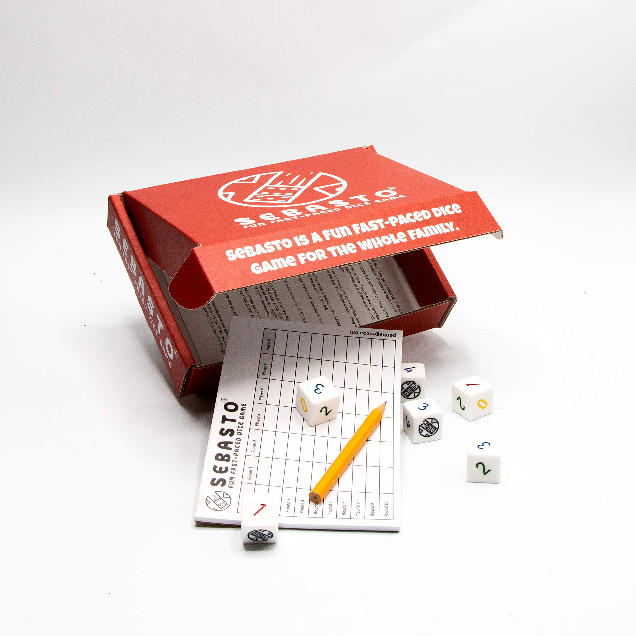 Sebasto Dice Game. Great for Family Game Night