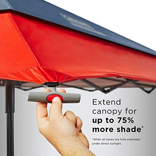 Coleman Expandable Shade Shelter | Adjustable Canopy Tent | UPF 50+ Sun Protection | 10 x 10 Feet | Slate