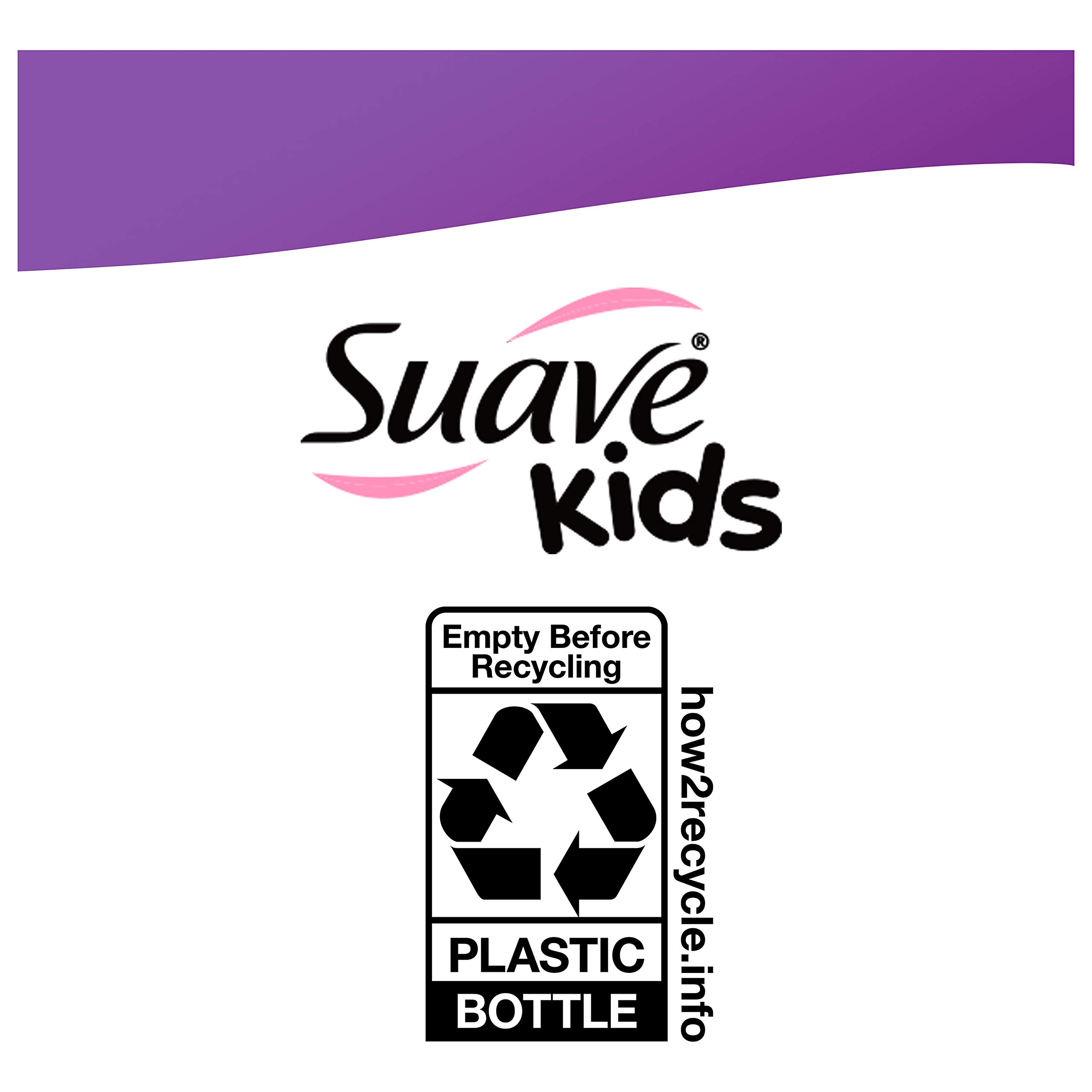 Suave Kids Detangler Spray For Tear-Free Styling, Berry Awesome Dermatologist-Tested Hair Detangler Formula 10 oz, Pack of 6