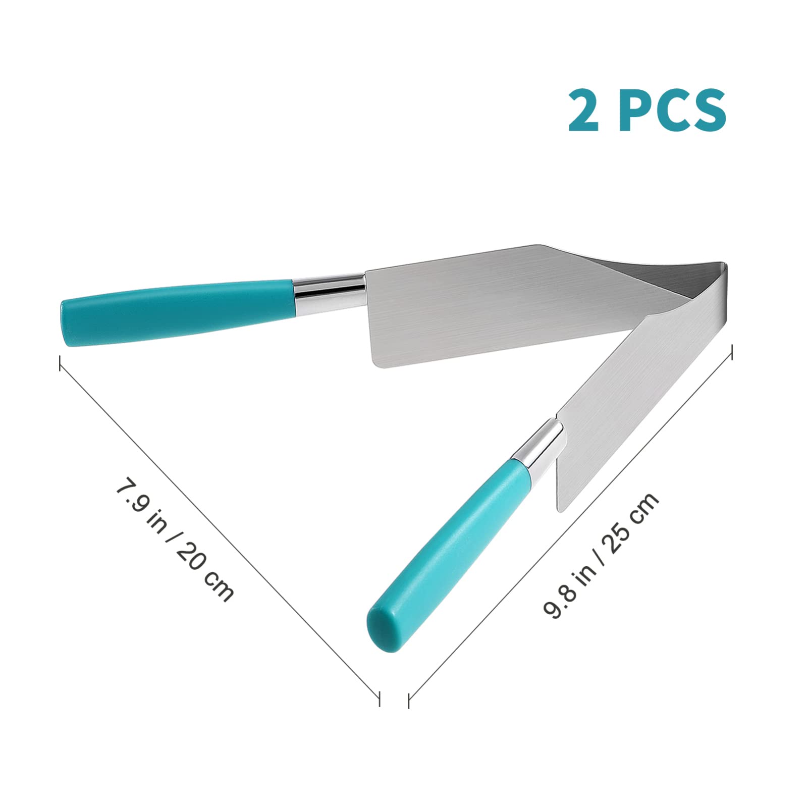 DOITOOL 2pcs Cake Cutter Pastry Cutter Stainless Steel Pie Pie Server Pie Cutter Pizza Kits Cake Lifter Metal Cake Server Butter Cutter Cake Slicer Cake Tongs Baby Old Fashioned