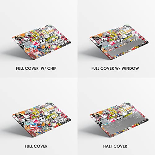 HK Studio Card Skin Sticker Bomb for EBT, Transportation, Key, Debit, Credit Card Skin - Covering Personalizing Bank Card - No Bubble, Slim, Waterproof, Digital-Printed