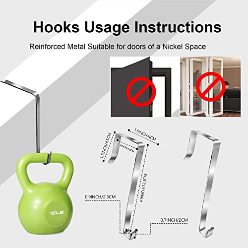 JAYSDAYLY Over the Door Hanging Organizer Storage with 5 Large Pockets,Wall Mount Pantry Organizers with Clear Windows and 2 Metal Hooks for Toilet,Bathroom,Closet,Nursery,Diapers