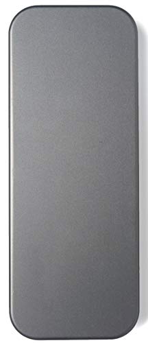 hilltop corporation Grey Single Mini Pencil Box. Use as Pencil, Makeup, Jewelry, Gift, Candy, Favor or Birthday Gift Box