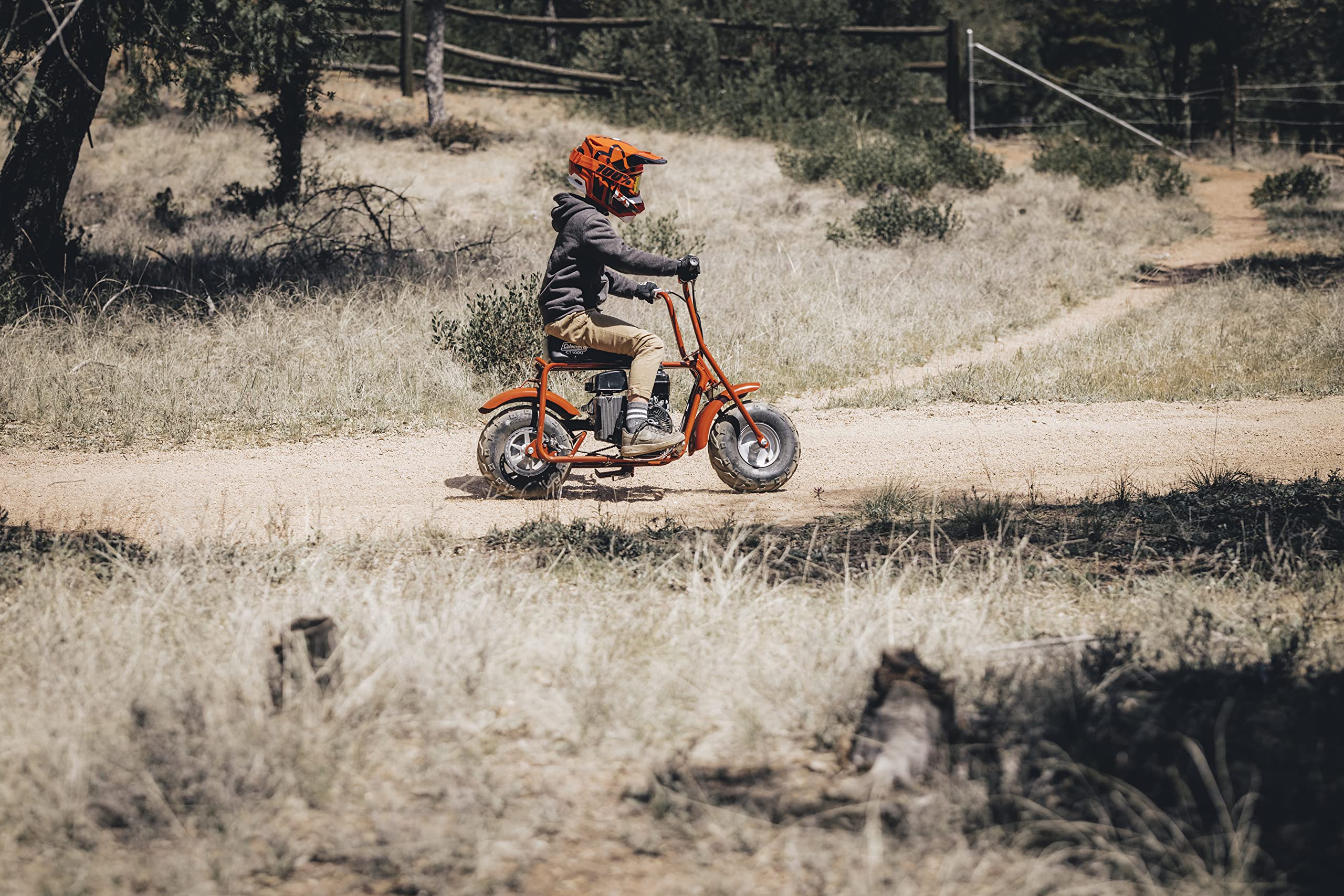Coleman Powersports CT100U Gas Powered Trail Mini-Bike | 98cc/3.0HP | Red