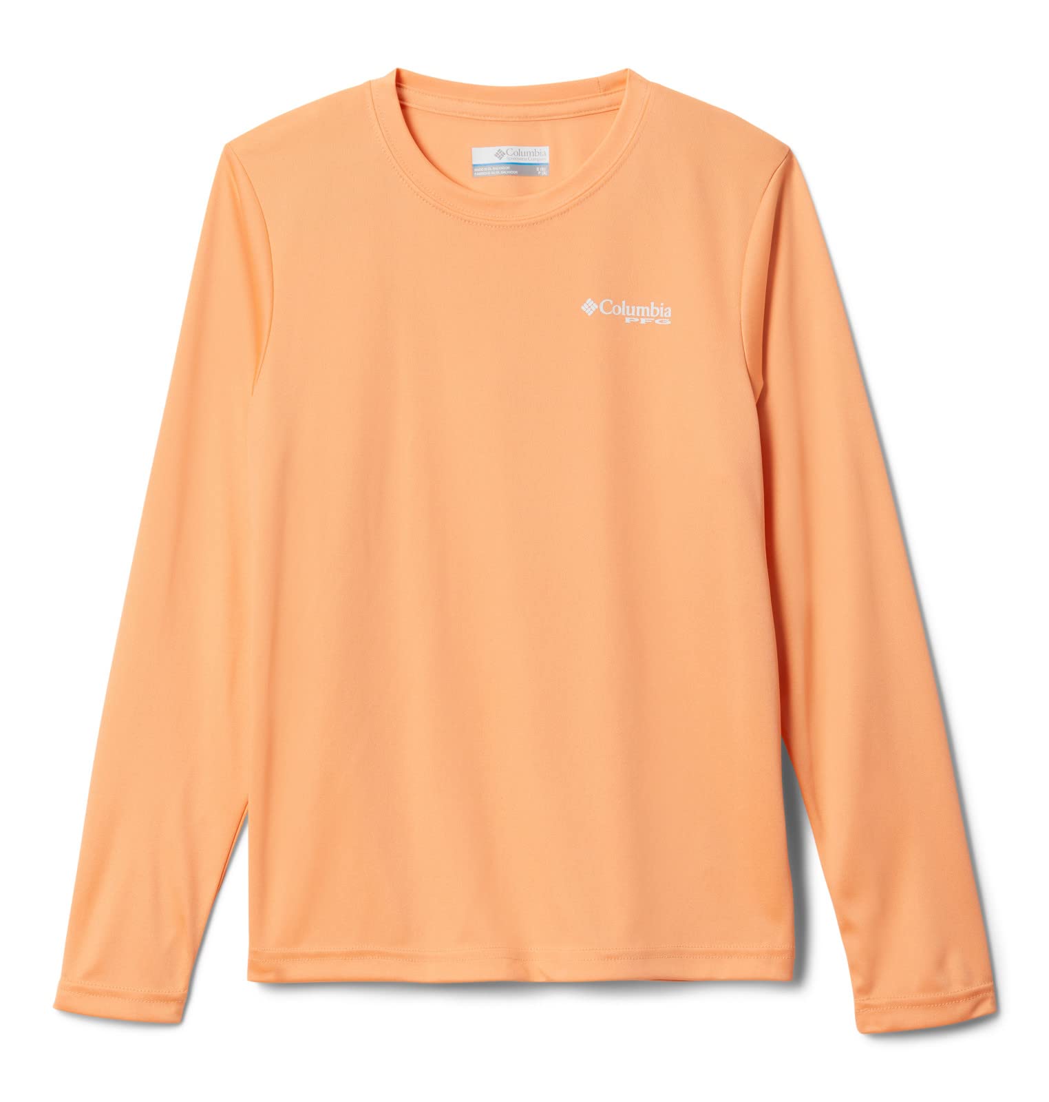 Columbia Toddler Boys Terminal Tackle PFG Triangle Logo Long Sleeve, Sunset Red/White, 4T
