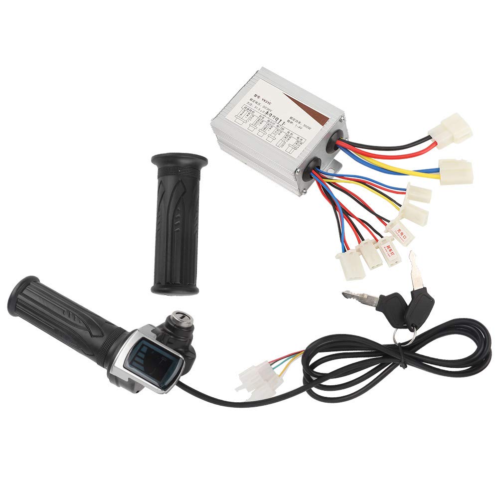 Dilwe 36V 350W Electric Throttle Grip with Lock Controller Accessory,Electric Bike and Spare Parts