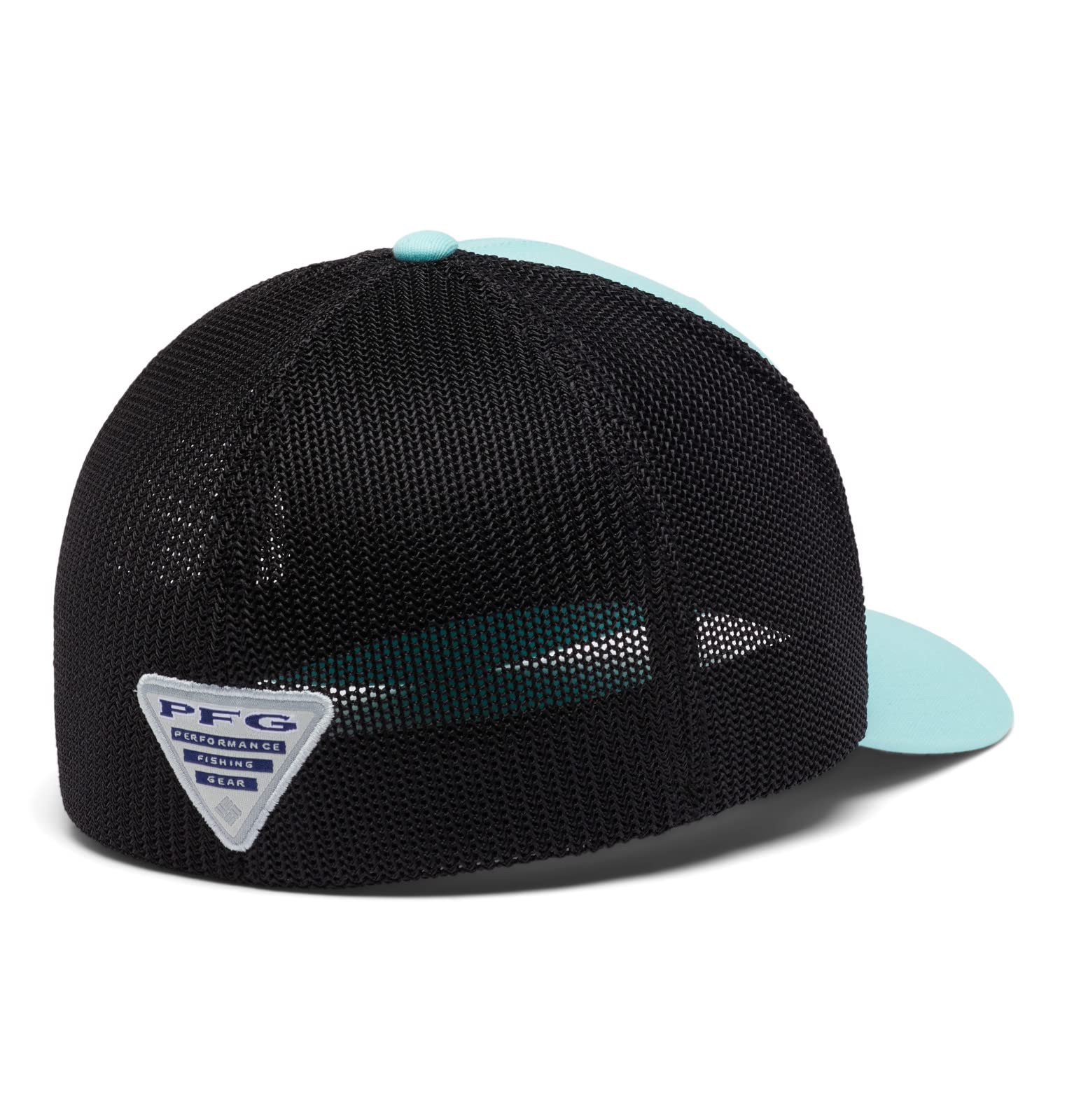 Columbia Unisex PFG Fish Flag Mesh Ball Cap - Low, Gulf Stream/Black/Offshore Slam Flag, Large/X-Large