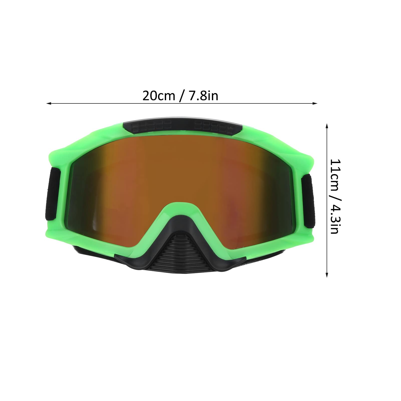 Dilwe Goggles, Off Road Riding Face Guard Glasses Dust Motorcycle Goggles Ski Goggles(Green)