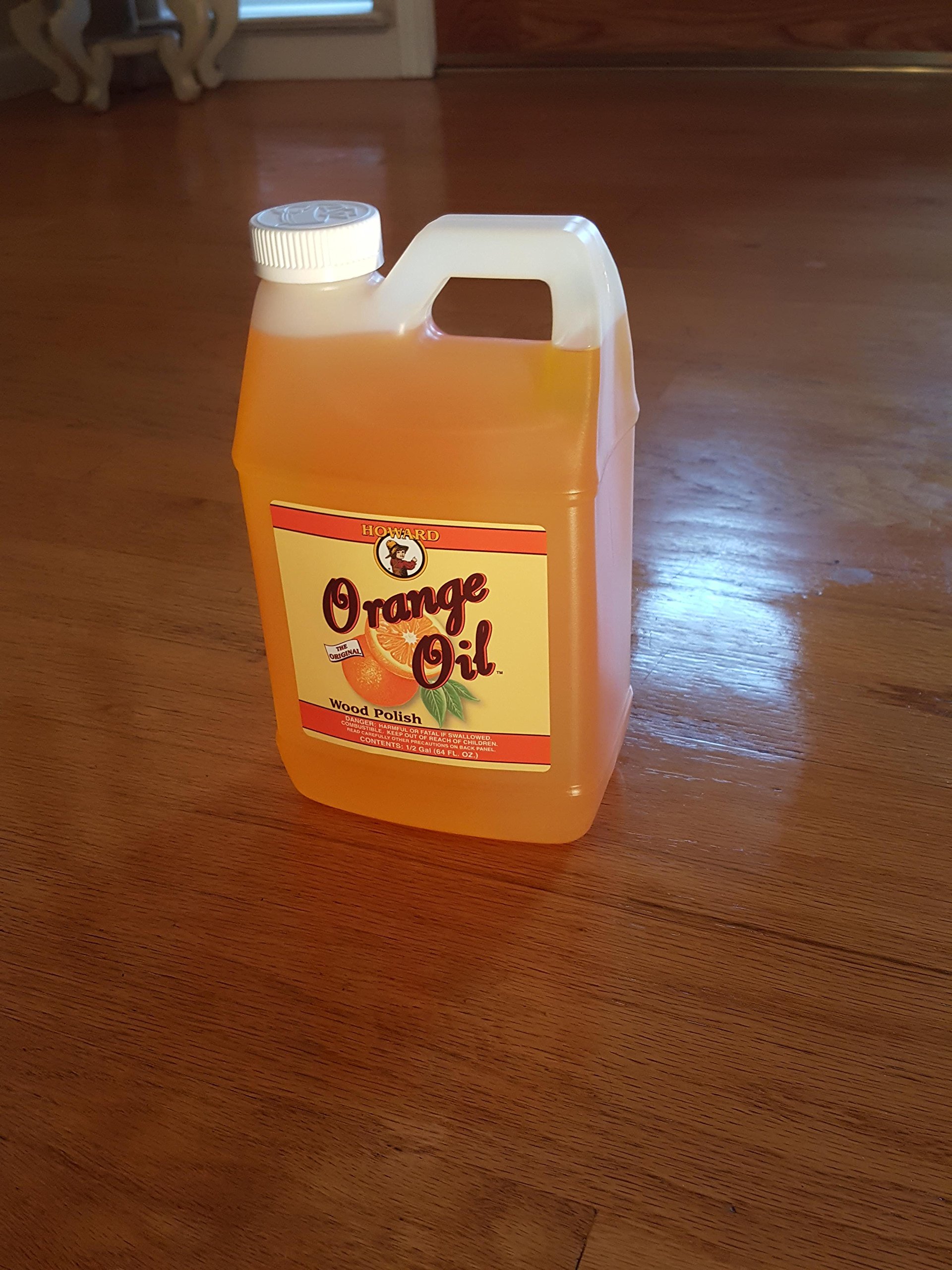 Howard Orange Oil 64 Ounce Half Gallon, Clean Kitchen Cabinets, Best Furniture Polish, Orange Wood Cleaner