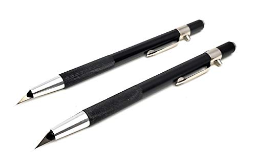 Excel Blades Retractable Pen Knife - Made in the USA, Pen Knife with Pocket Clip- Light Duty Scrapbook Knife & Precision Craft Knife - 2 Pack