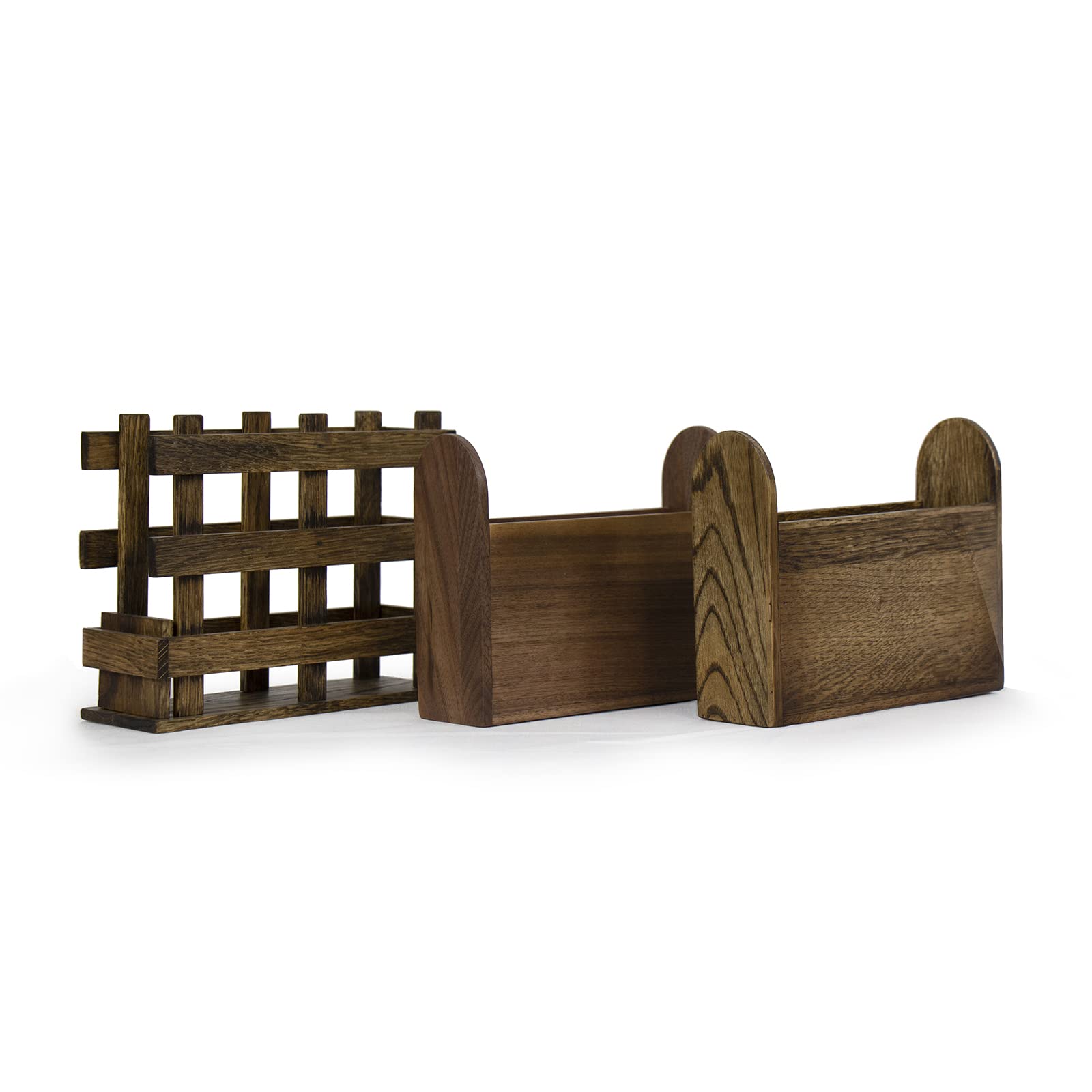 Consdan Napkin Holder, Wooden Napkin Holder, Suitable for Kitchen, Restaurant, Bar, Office, Parties, Home Décor (Solid Walnut)