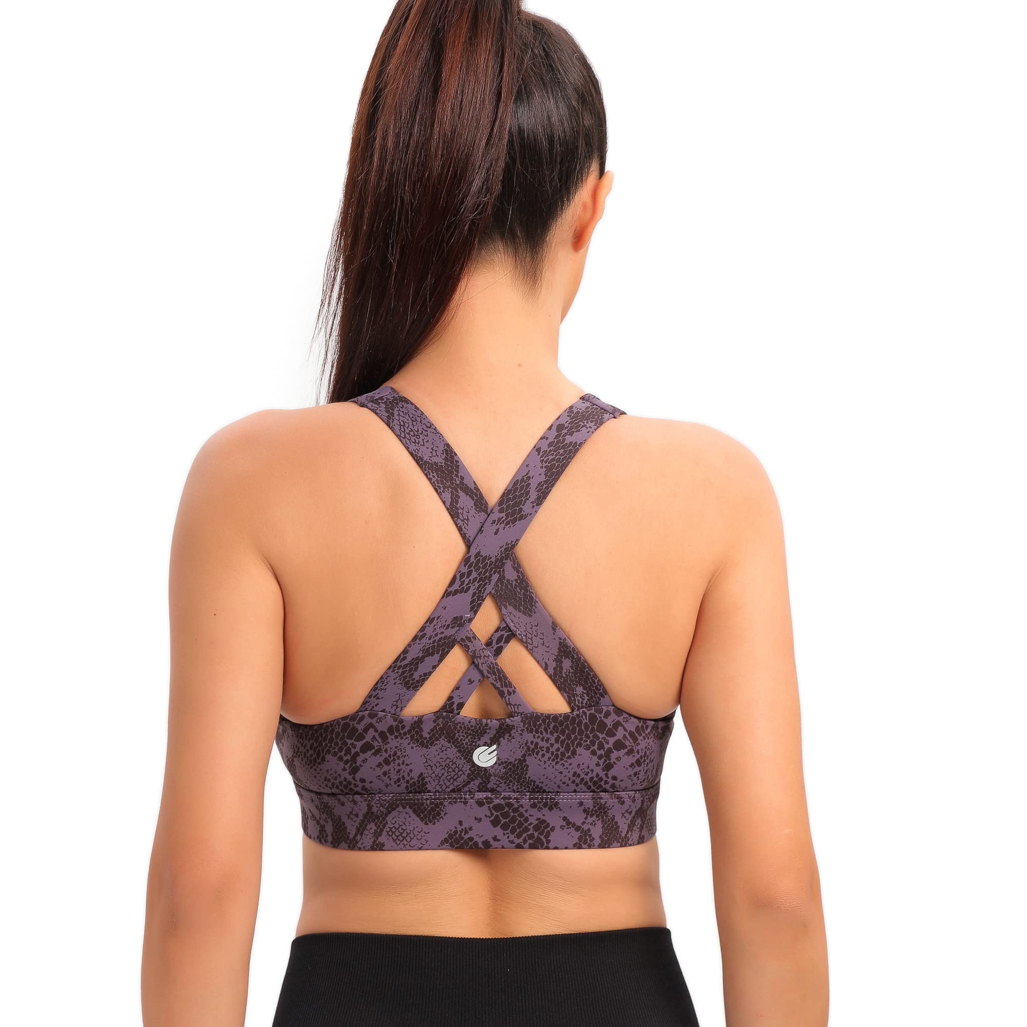 Cordaw Molded Cup Sports Bras Zipper in Front Workout Bra Medium Impact High Support Zip Running Bra Yoga Workout Top