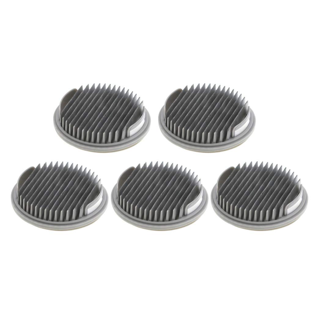 Chezaa 5PC Vacuum Cleaner HEPA Filter Element for Xiaomi ROIDMI F8 F8E Series Sweeping Robot Cleaning Kit Replacement Accessories (Gray)