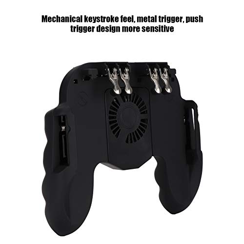 Heat Dissipation Mobile Phone Gamepad, Perfect Cooling Effect Gaming Handle, Mobile Phone Game Controller with Fan, Protect Mobile Phone for Home
