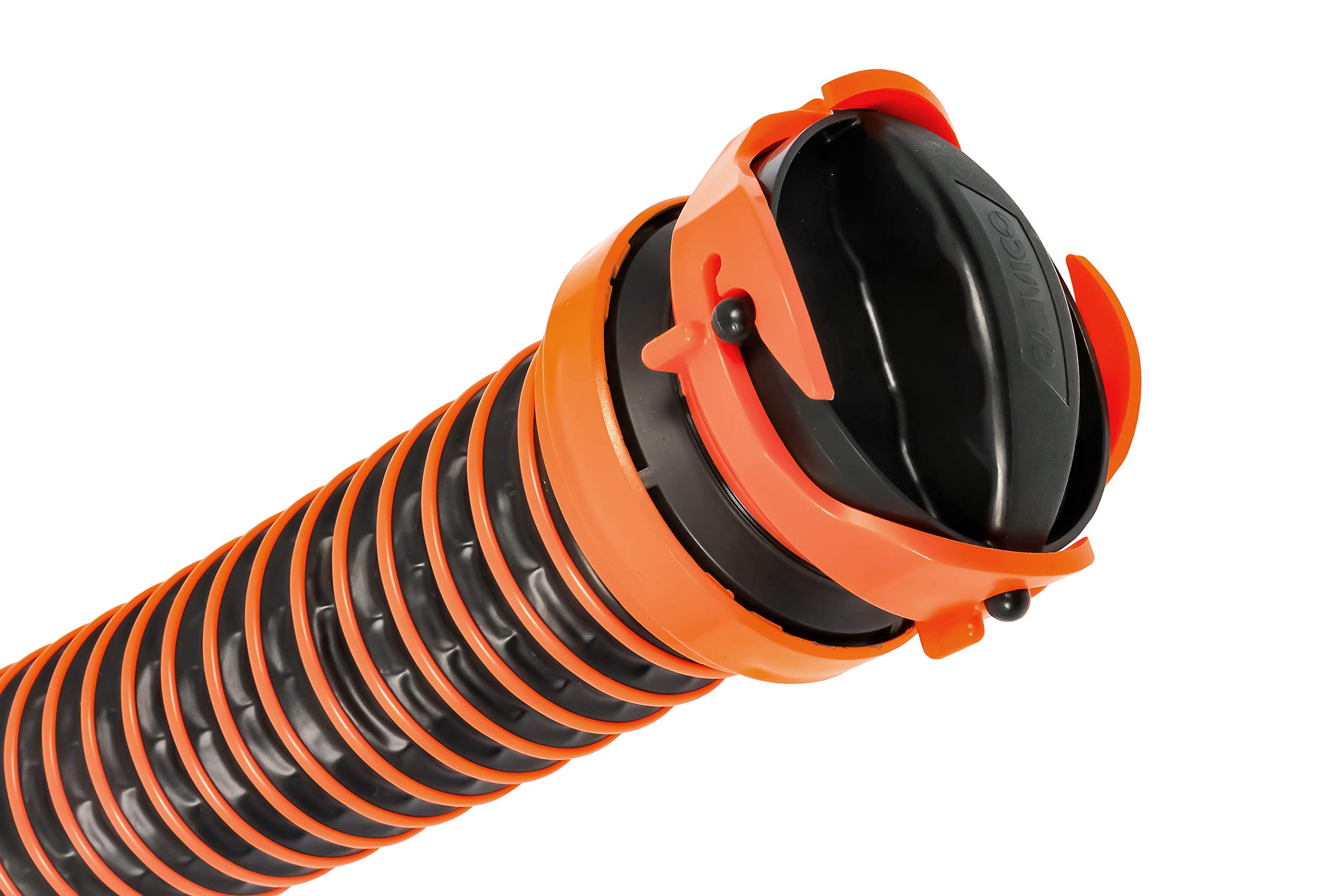 Camco RhinoEXTREME 20’ Camper/RV Sewer Hose | RV Accessories Include 360° Clear Swivel Wye Fitting & Removable 4-in-1 Adapter for RV Storage and Organization & More | TPE Tech for Durability (21056)