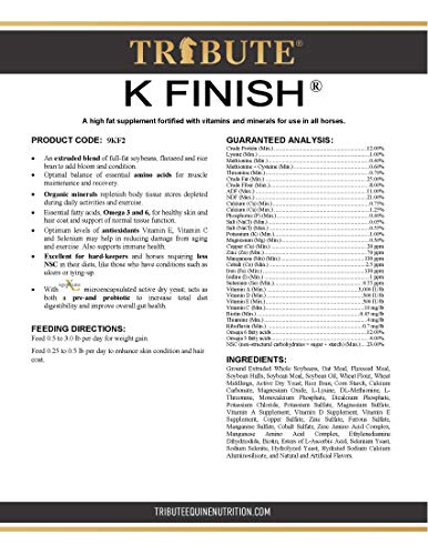 TRIBUTE Kalmbach Feeds K Finish for Horse, 40 lb