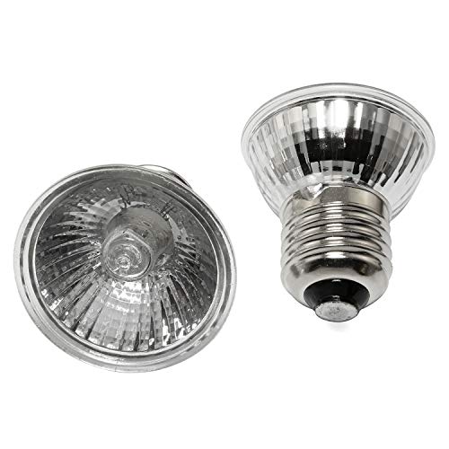 SQXBK Sun Lamp 4PCS 120V 50W UVA UVB Sun Heat Lamp Bulb Full Spectrum Sun Light Lamp for Turtle Snake Reptile