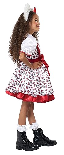 California Costumes Hello Kitty Classic Party Dress, Child Small, White/Red