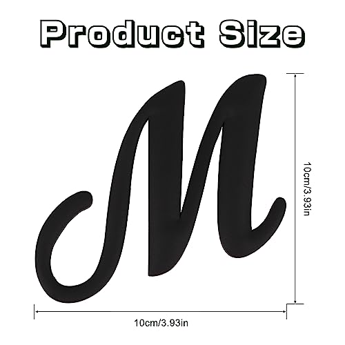 TOYMIS Decorative Lettering for Bogg Bag, 3D Letter Charms for Bogg Bag Alphabet Letters Decor Alphabet Letters for Bogg Bag for Personalizing Handbag DIY White (M,Black)
