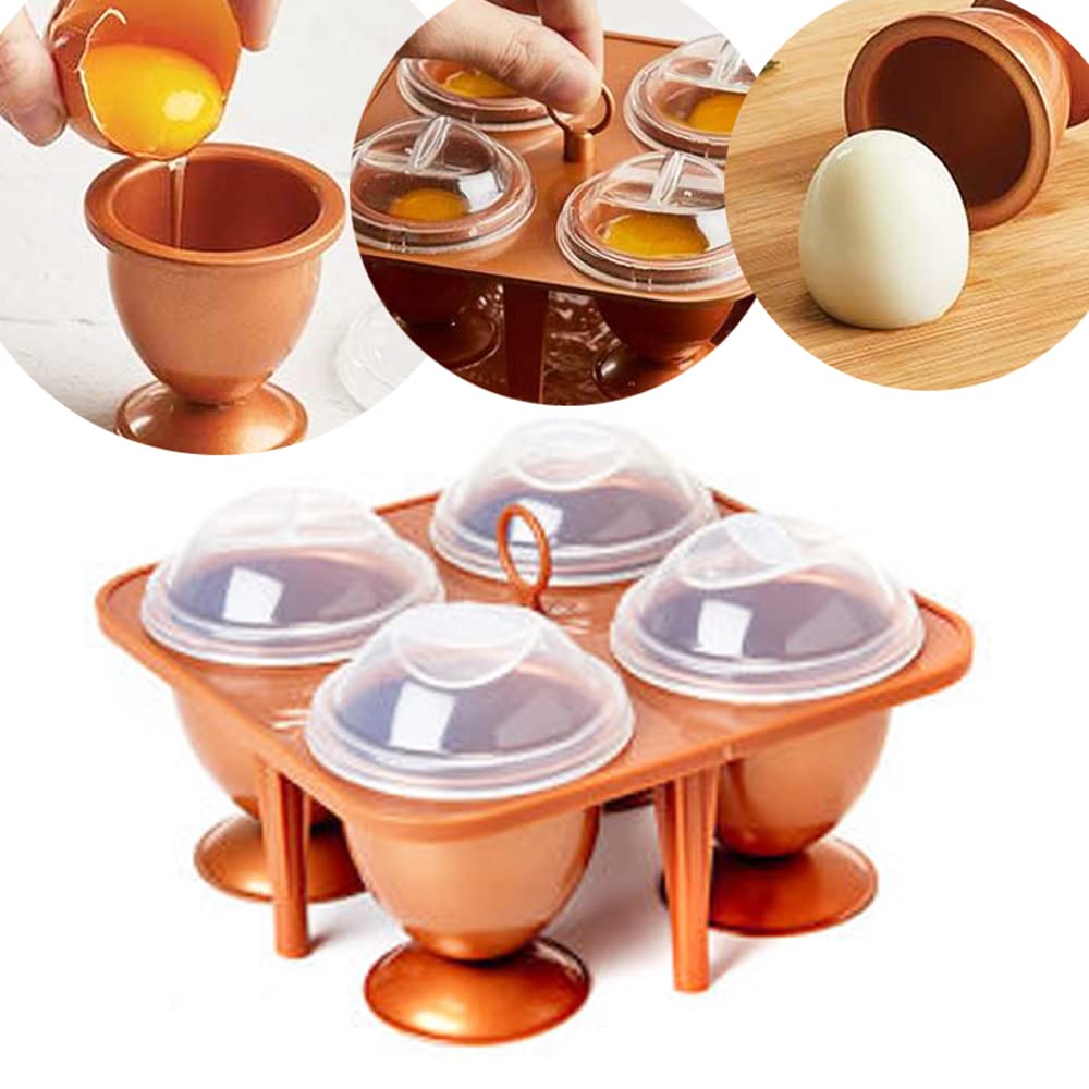 Copper Chef Eggs (Small)- Copper Chef Egg Cooker- No Peel Soft, Hard and Poached Eggs Without the Shell …