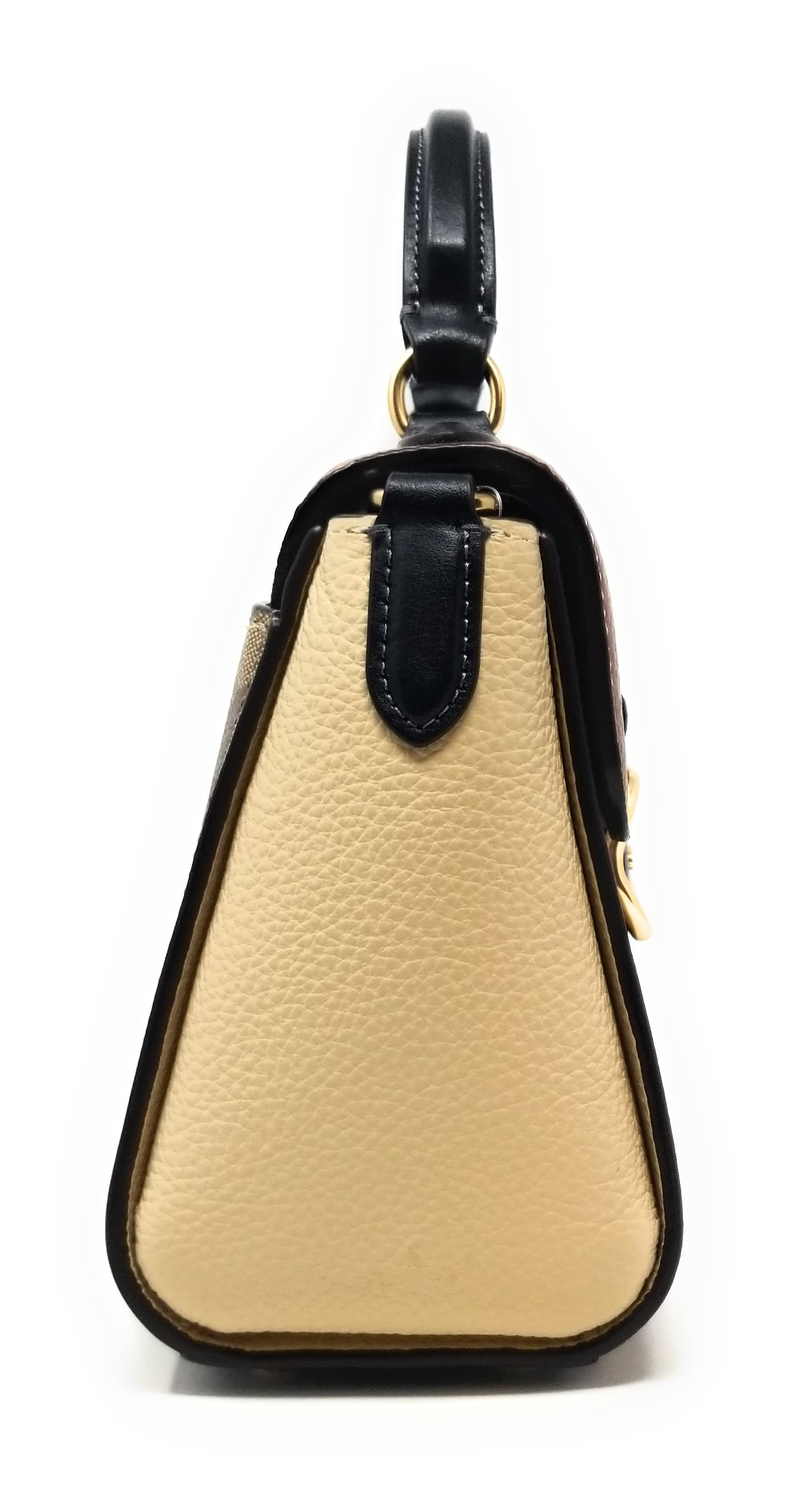 COACH Women's Morgan Top Handle Satchel (Colorblock Signature Canvas - Khaki Multi)