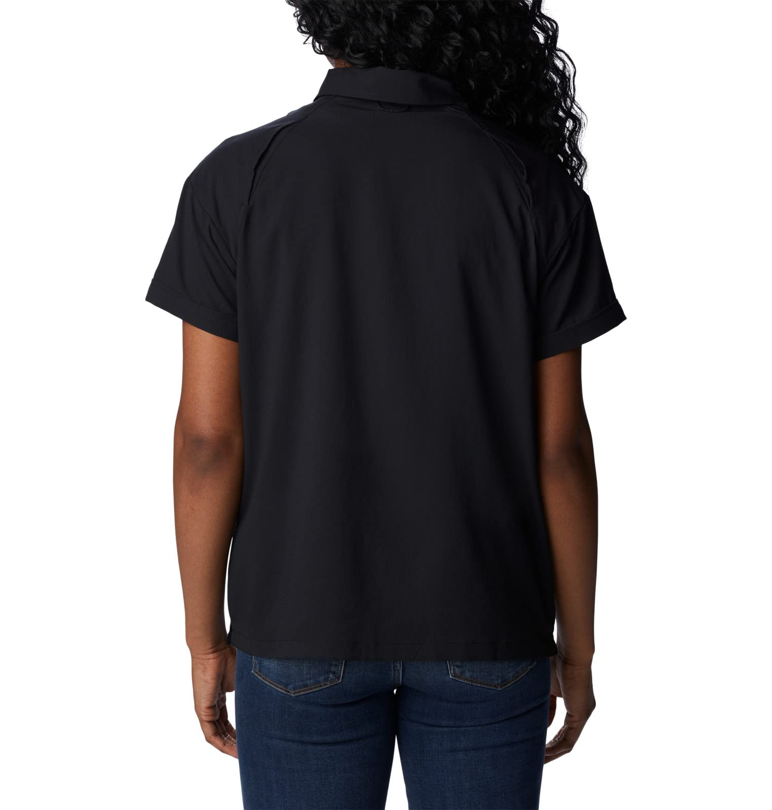 Columbia Women's Silver Ridge Utility Short Sleeve Shirt, Black, X-Large