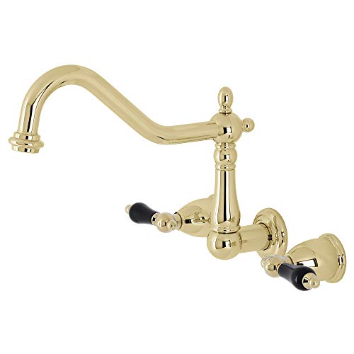 Kingston Brass KS1282PKL Duchess Kitchen Faucet, Polished Brass