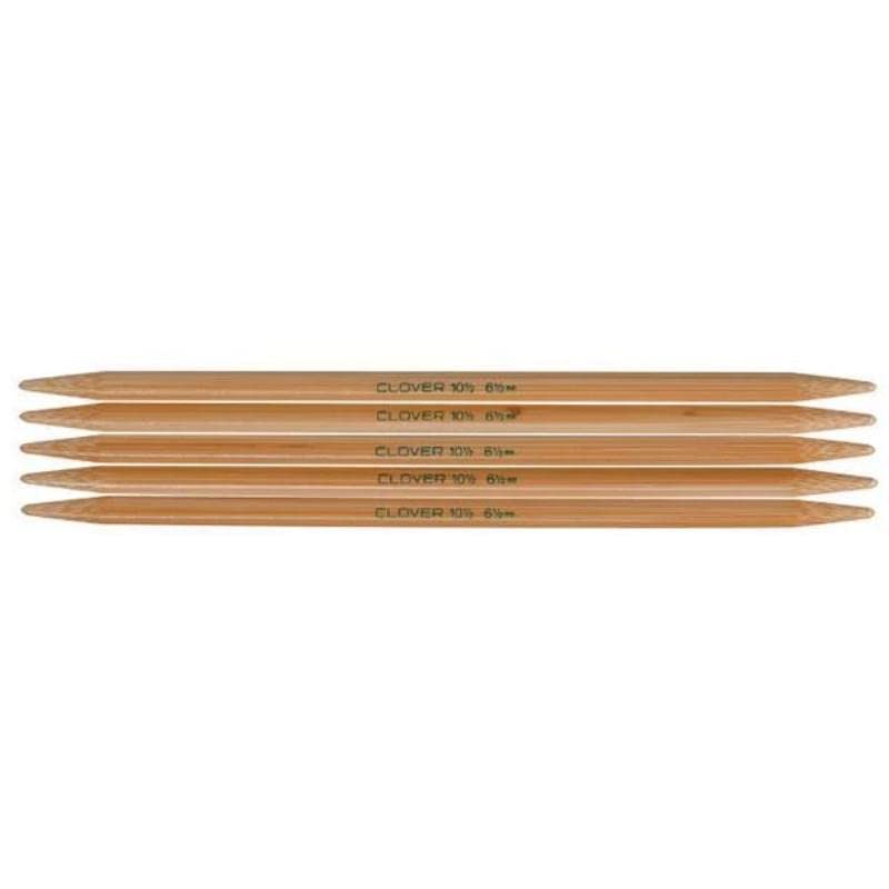 Clover 1 Takumi Bamboo Double Point Knitting Needles 7" 5/Pkg-Size 2.25mm, Brown