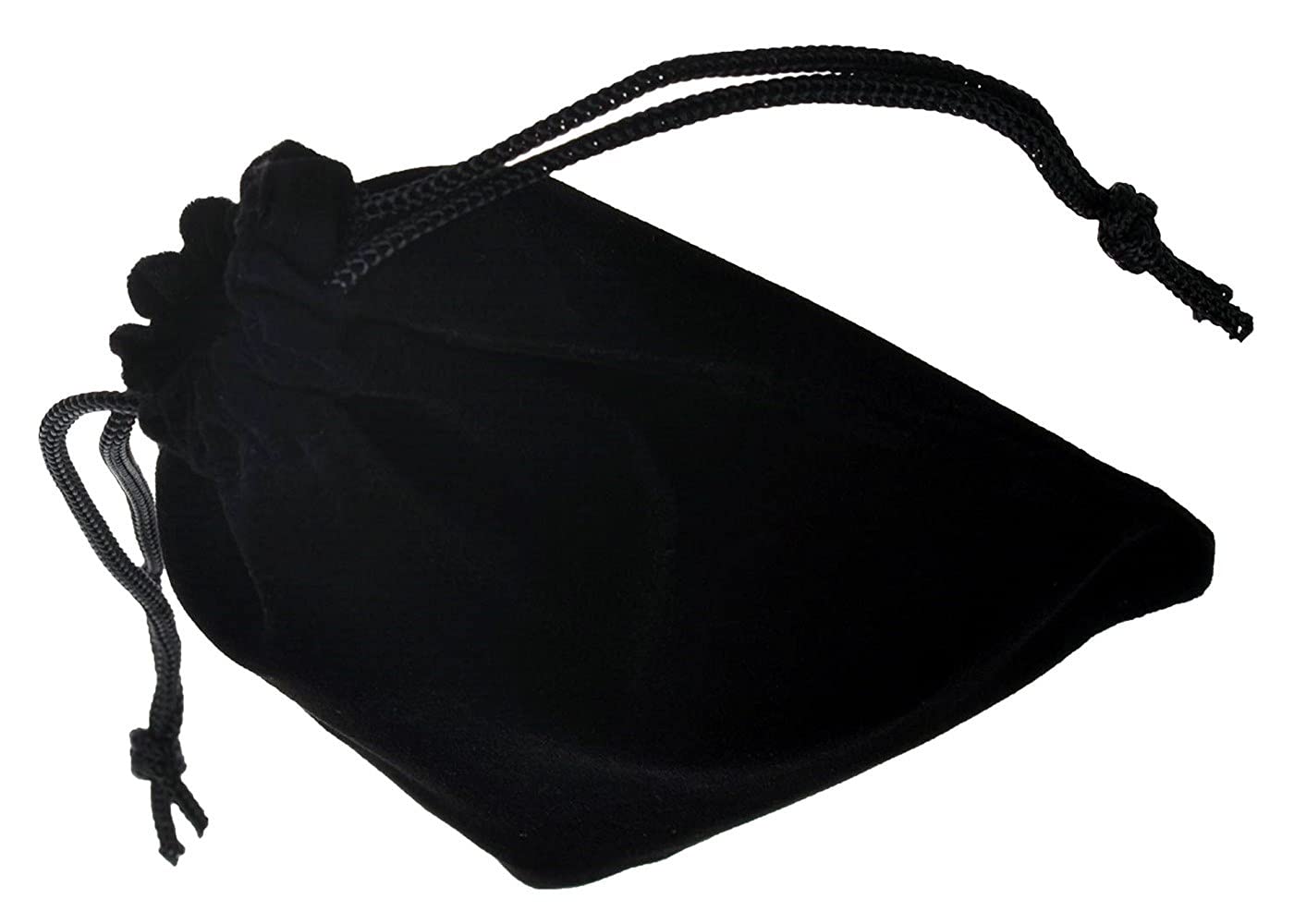 Set of (5) 16mm Rounded Corners Chinese Japanese Dice with Black Velvet Storage Pouch