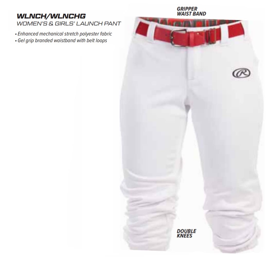 Rawlings womens Classic Women s launch pant, Black, Small US