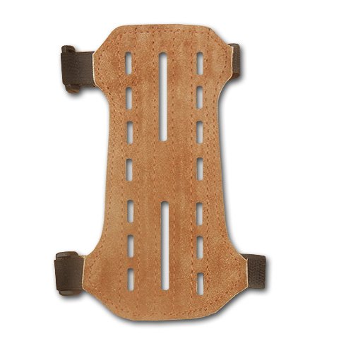 Carol Archery Vented Suede Leather ARM Guard AG222B (17cm L x 7cm W) 2 Strap