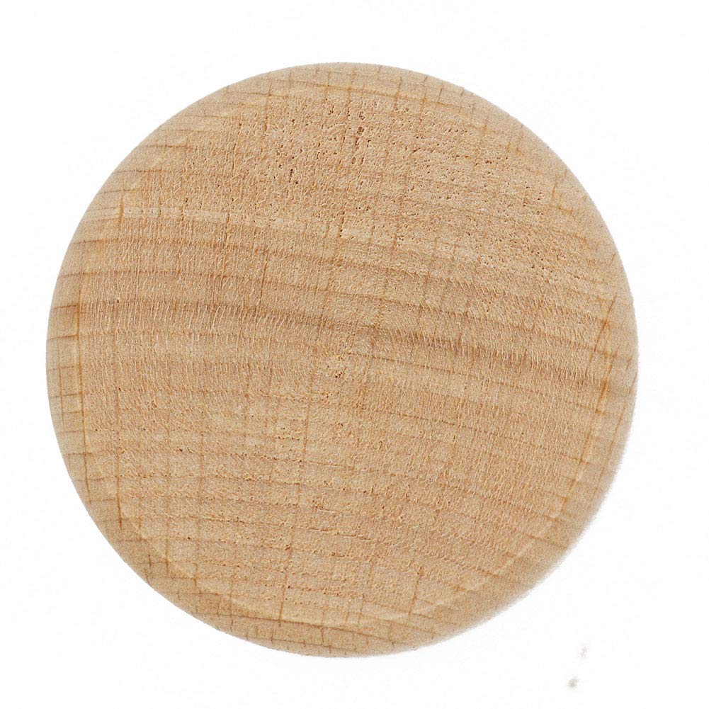 HOLLY TRIP 2PCS Small Round Unpainted Wooden Box, Wedding Ring Jewelry Boxes DIY Storage Trinket Bearer Box Container Case