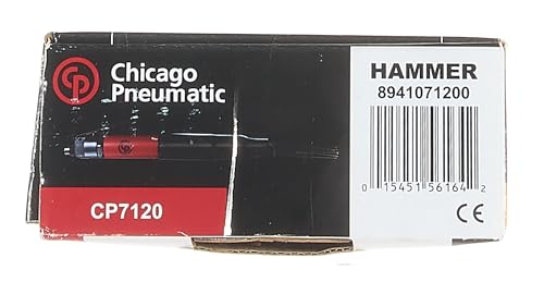 Chicago Pneumatic CP7120 Air Powered Adjustable Needle Scaler and Chisel, 4,600 BPM, Red