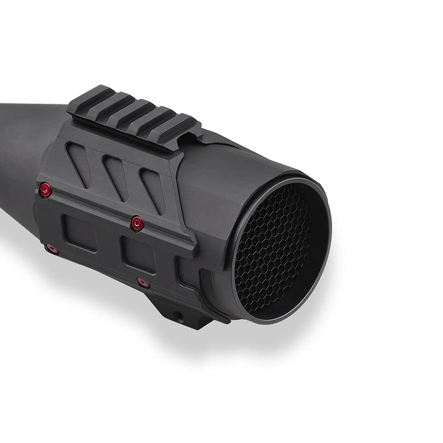 DISCOVERYOPT 6-24x50 First Focal Plane Rifle Scope, High Shock Resistance Stretch Lock Hunting Scope with 2* Scope Mount (11mm Ring+Scope)