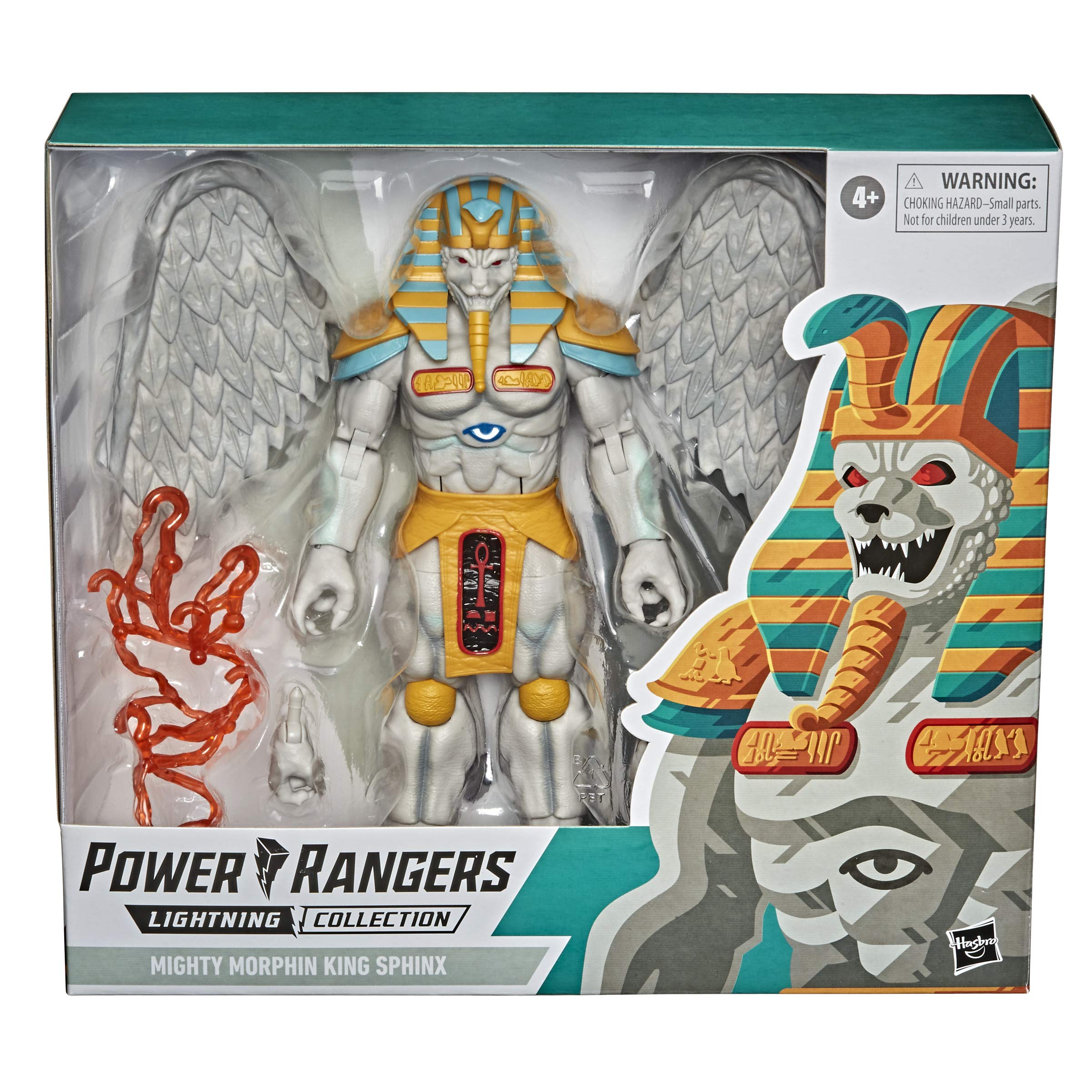 Power Rangers Lightning Collection Monsters Mighty Morphin King Sphinx 8-Inch Premium Collectible Action Figure Toy with Accessories