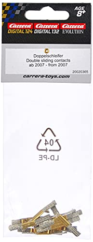Carrera 20365 10 Pack of Double Sliding Contact Brushes for Evolution/Digital 124/Digital 132 Slot Cars