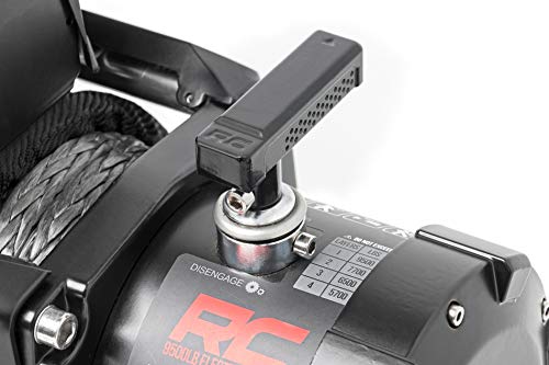 Rough Country 12,000LB PRO Series Electric Winch | Synthetic Rope - PRO12000S, Black