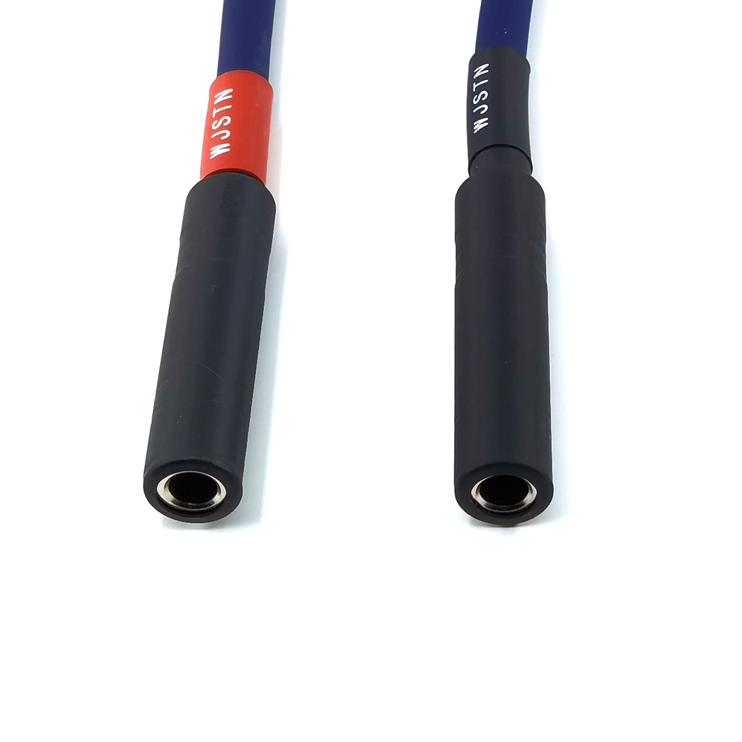 WJSTN-19 1/4 TS Female to Right Angle Speakon Speaker Audio Cable Right Angle Speakon To6.35 mm(Female) Mono Jack Adapter,1/4" to Twist Lock Right Angle Speak-on Cord -2 Pack (6IN)