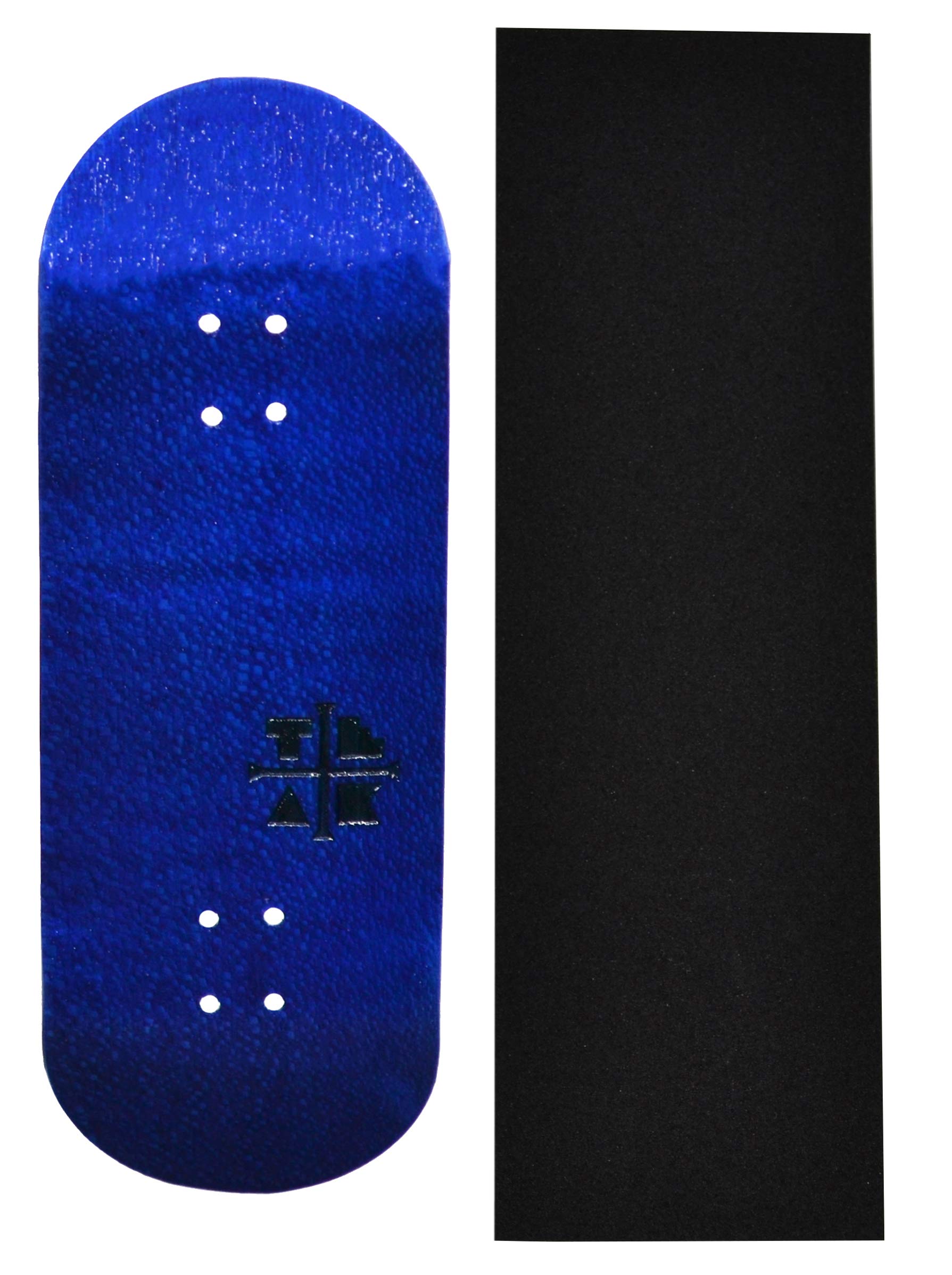 Prolific Wooden Fingerboard Deck, Blue Yeti - 34mm x 97mm - Handmade, Pro Shape & Size - Five Plies Wood Veneer - Includes Prolific Foam Tape - Teak Tuning