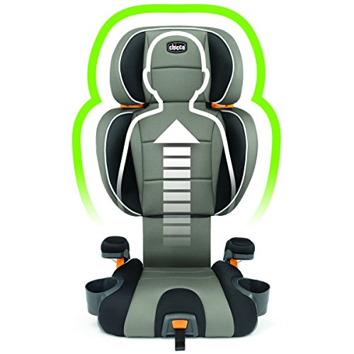 Chicco KidFit Zip 2-in-1 Belt Positioning Booster Car Seat, Steel Grey