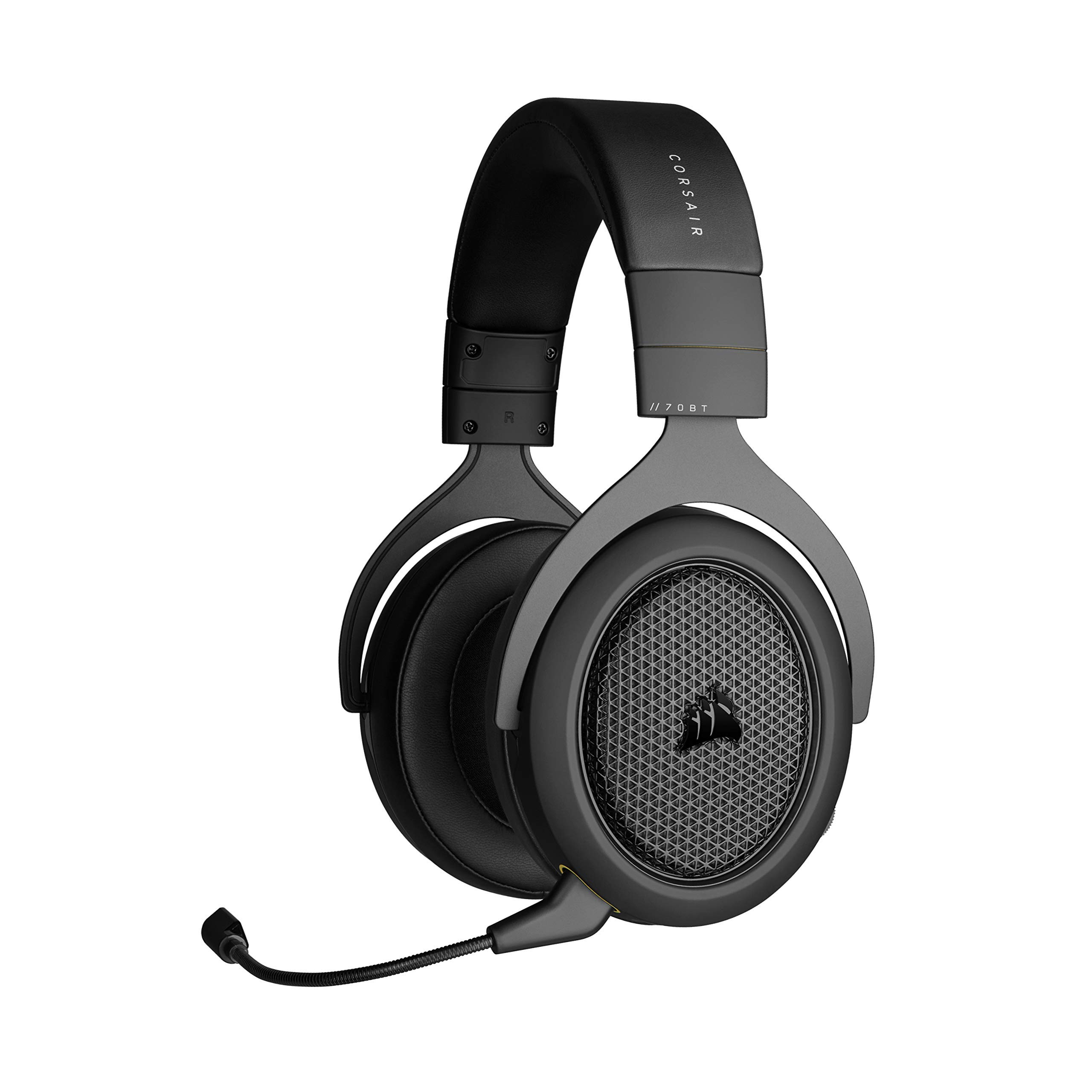 Corsair HS70 Bluetooth - Wired Gaming Headset with Bluetooth - Works with PC, Mac, Xbox Series X, Xbox Series S, Xbox One, PS5, PS4, Nintendo Switch, iOS and Android - Carbon/Black (Renewed)