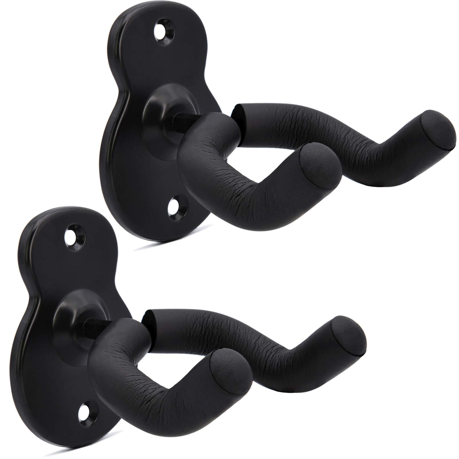 WOGOD Guitar Wall Mount Hangers, Guitar Wall Hanger 2 Pack,Guitar Hanger Wall Mount for Home and Studio