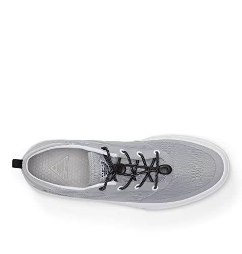 Columbia Men's Bonehead PFG Boat Shoe, Steam/Black, 11