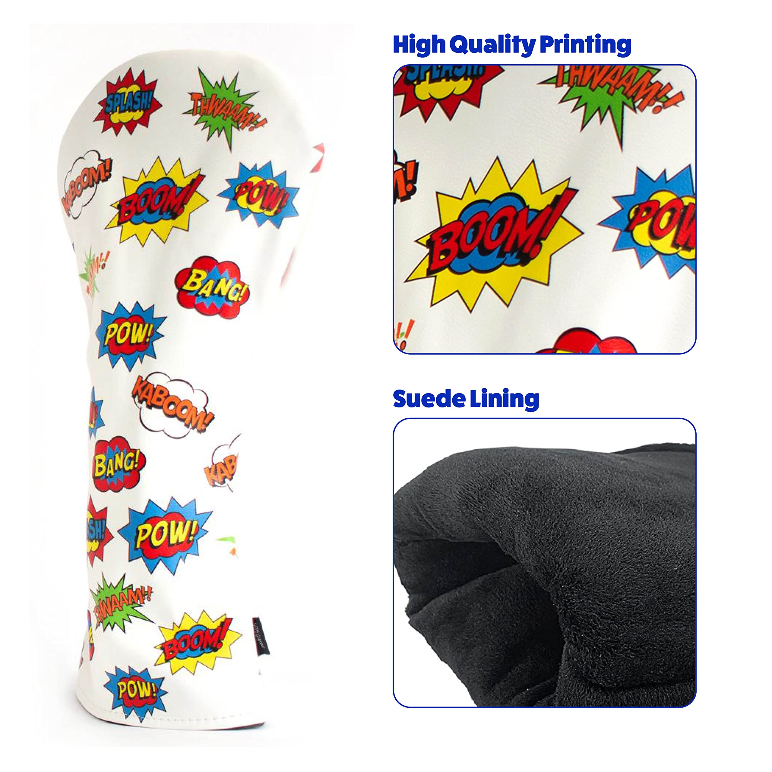 Comic Book Fairway Wood Headcover by Chippi Golf