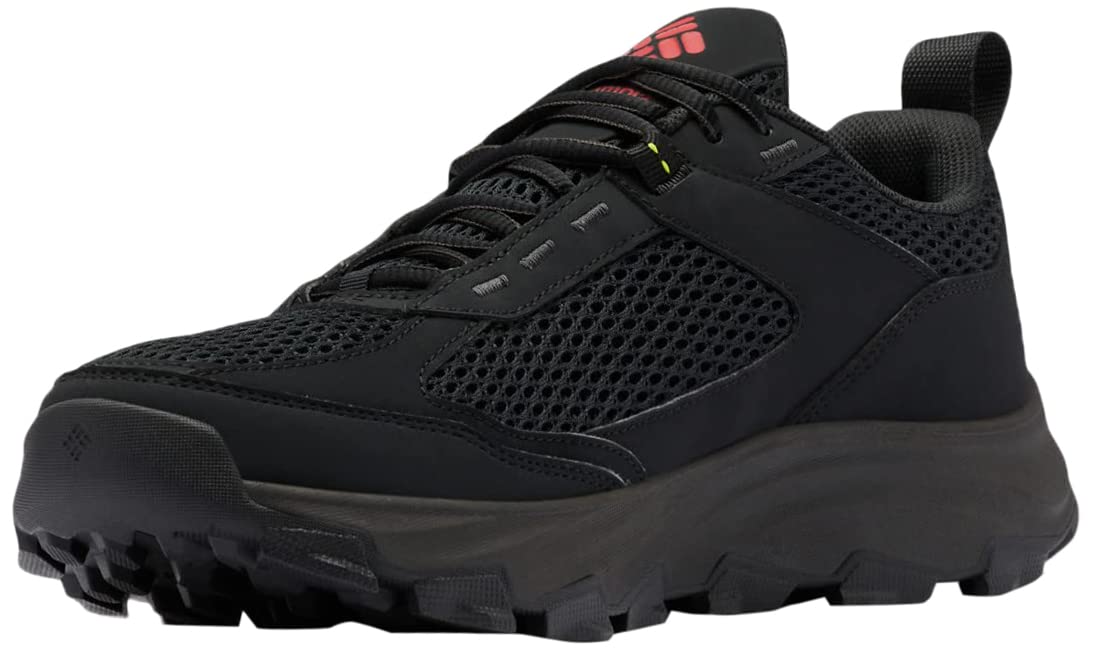 Columbia Men's Hatana Breathe Hiking Shoe, Black/Mountain Red, 11
