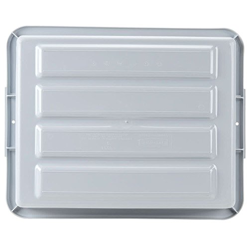 Rubbermaid Commercial Bus/Utility Box, 17.3-Inch X 7-Inch X 21.5-Inch, Gray (335192Gray)