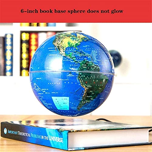 Floating Globe with Book Base Magnetic Levitation Floating Earth Globe World Map for Home Office Desk Decoration Ornament,D World Globe (A) (A)