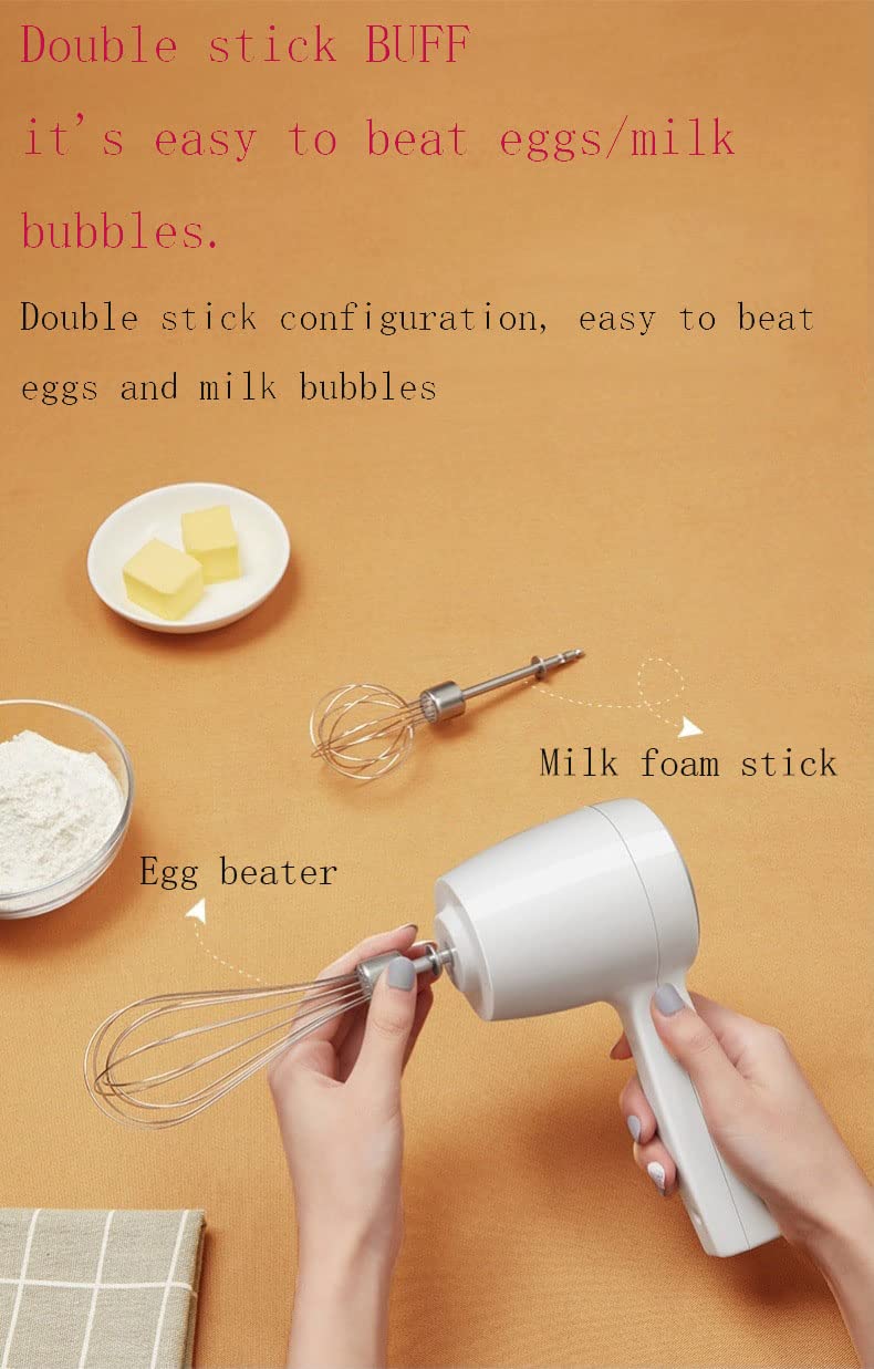 cordless hand mixer,hand mixer, egg beater(Last three pieces)Suitable for kitchen baking and cooking,rotary automatic egg beater, let you mix easily without feeling tired (pink)