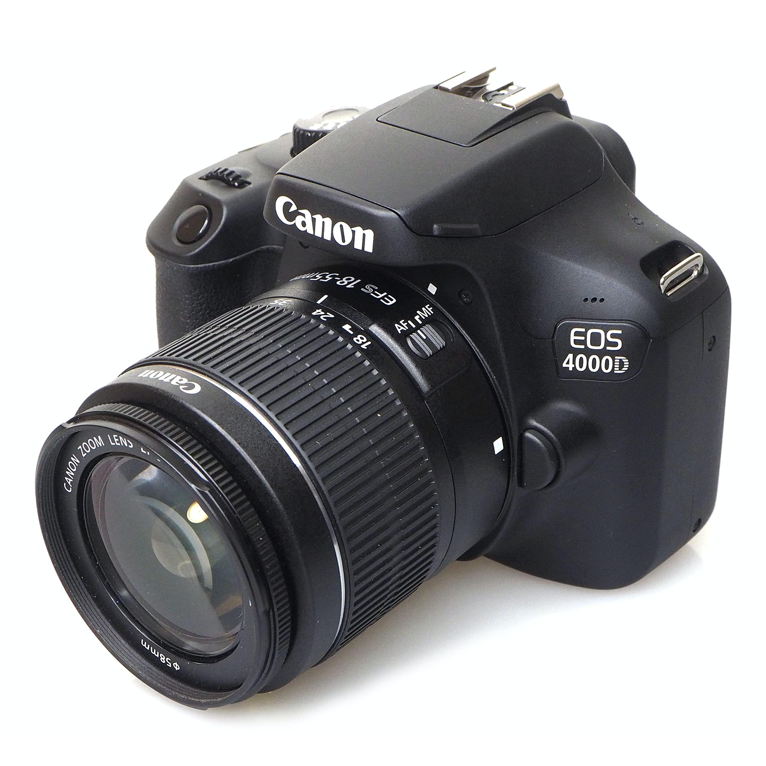 Canon EOS 4000D/T100 Vlogger Kit:EF-S 18-55mm is II Lens,64GB Memory Card,Ring Light,Spider Tripod,3 Piece Filter Kit,Gadget Bag,Remote Shutter,USB Card Reader & Cleaning Kit (Renewed)